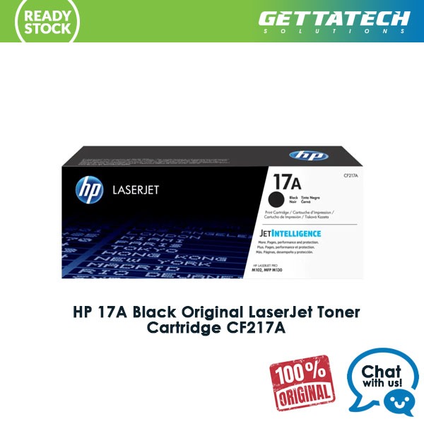 HP 17A Black Original LaserJet Toner Cartridge CF217A 100% Original ...