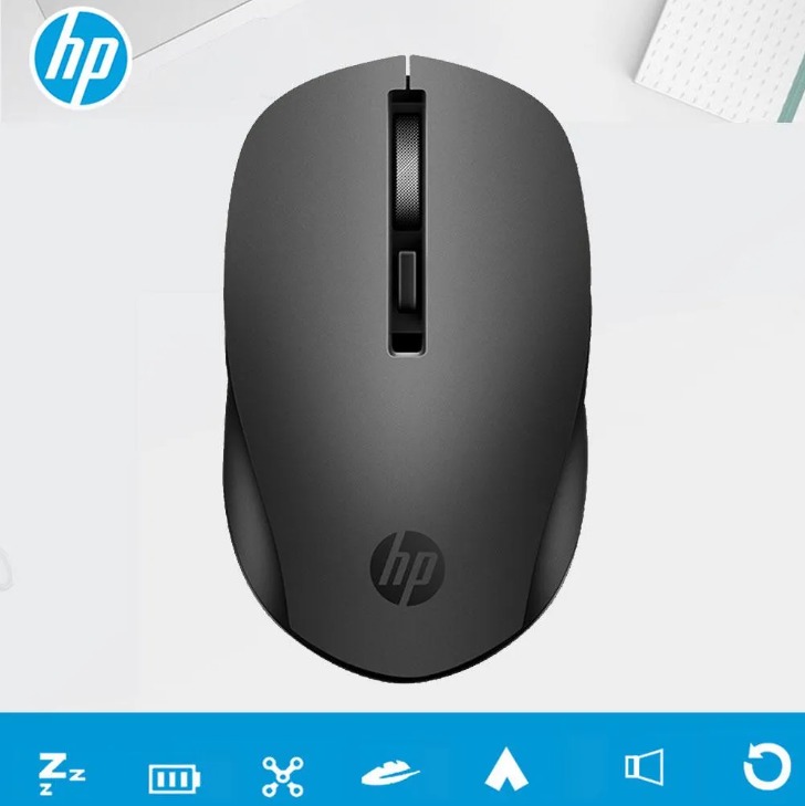 HP S1000 PLUS Wireless Silent Mouse Optical Portable Mini Mute Button ...
