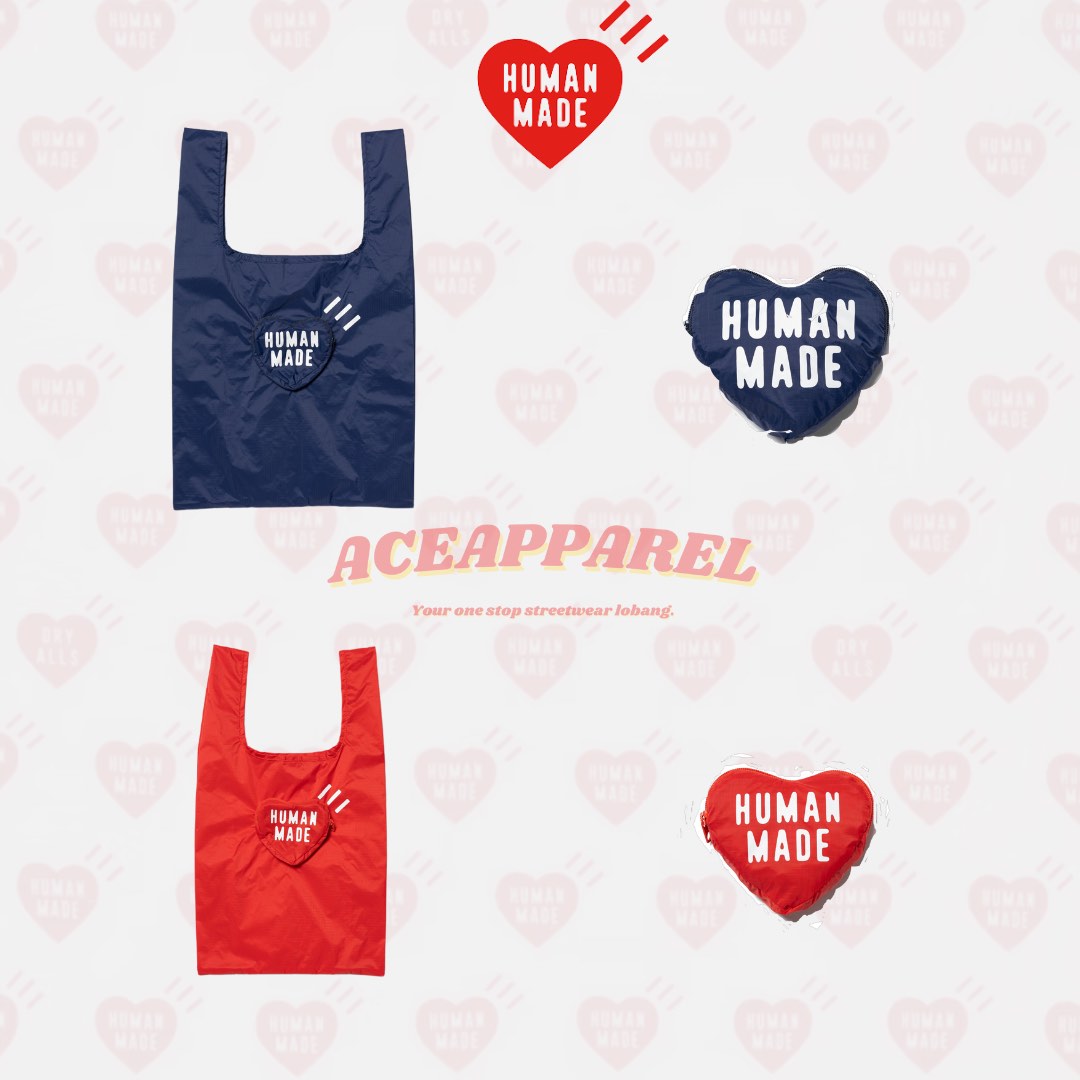 Human Made Packable Heart Tote, Women's Fashion, Bags & Wallets, Tote ...