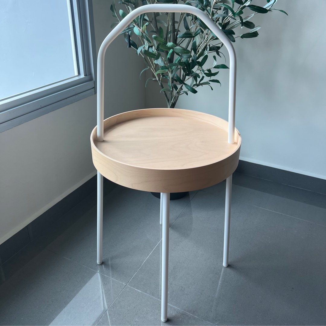 Ikea Burvik Side Table in White, Furniture & Home Living, Furniture ...