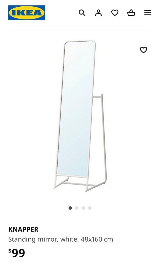 IKEA knapper standing mirror, Furniture & Home Living, Home Decor ...