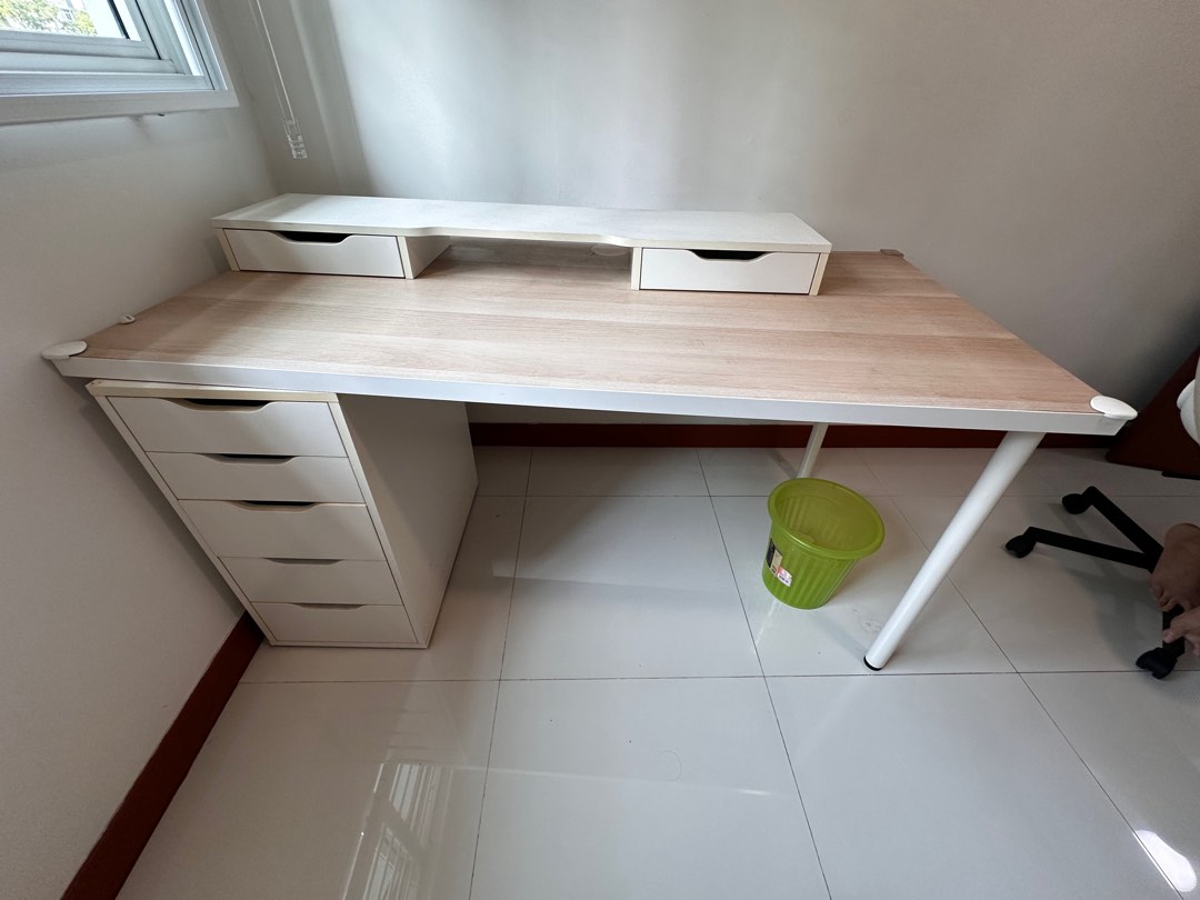 IKEA Study Table, Furniture & Home Living, Furniture, Tables & Sets on ...