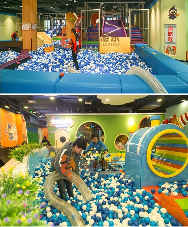 Indoor Playground Pit Dry Ball Cleaning Washing Machine, Sports ...