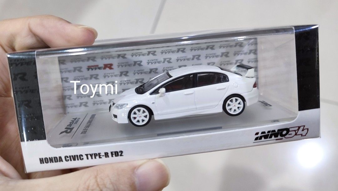 Inno 1/64 Honda Civic FD FD2R White, Hobbies & Toys, Toys & Games on ...