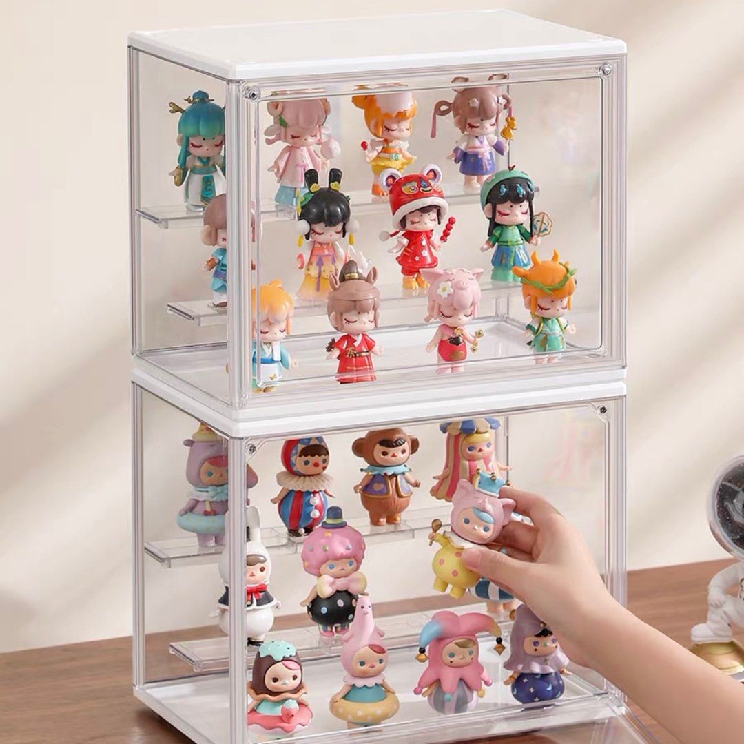 [Instock] Popmart Display Box Transparent Case Figurine Display Storage ...