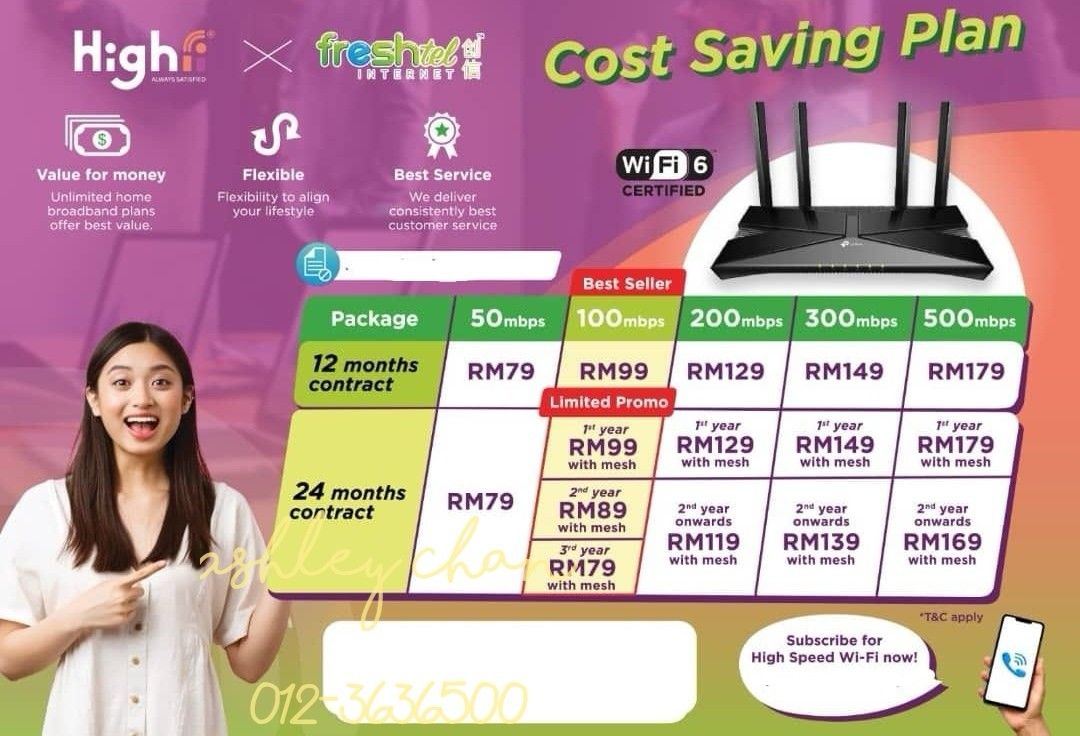 Internet WiFi package - Maxis /UNIFI /Freshtel, Announcements on Carousell