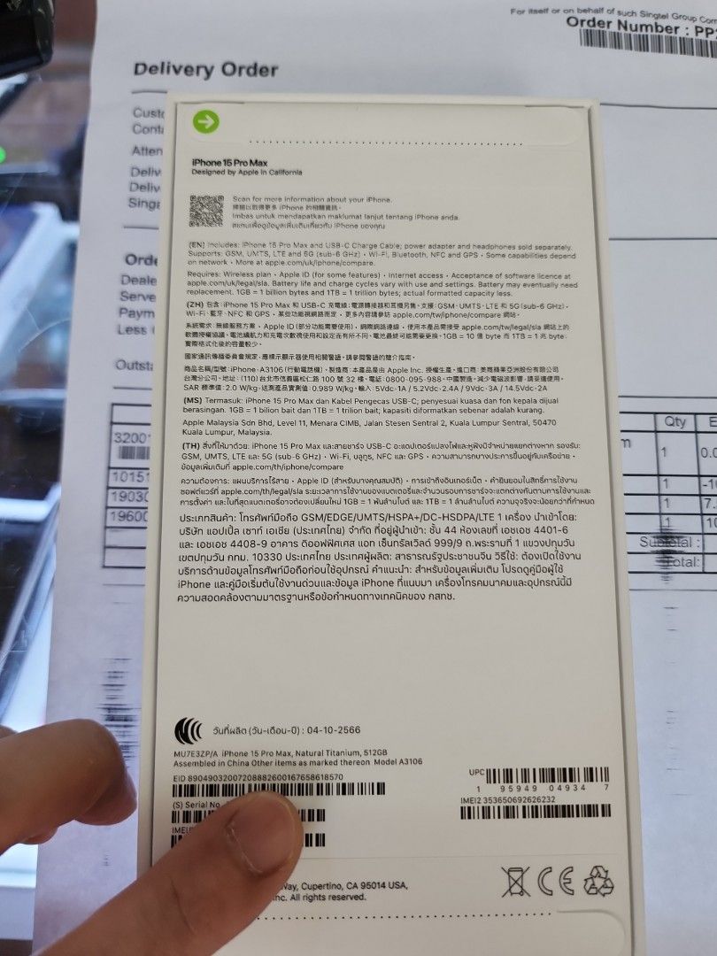 iPhone 15 Pro Max Natural Titanium 512GB, Mobile Phones & Gadgets ...