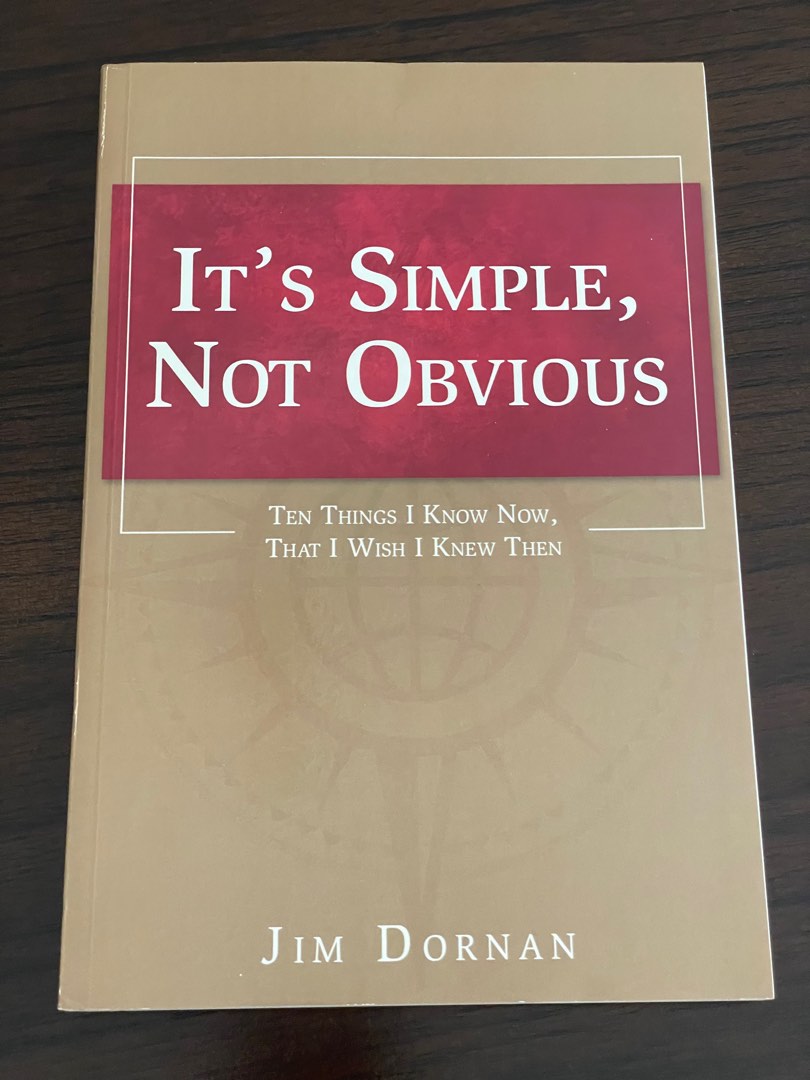 Its Simple Not Obvious by Jim Dornan, Hobbies & Toys, Books & Magazines ...