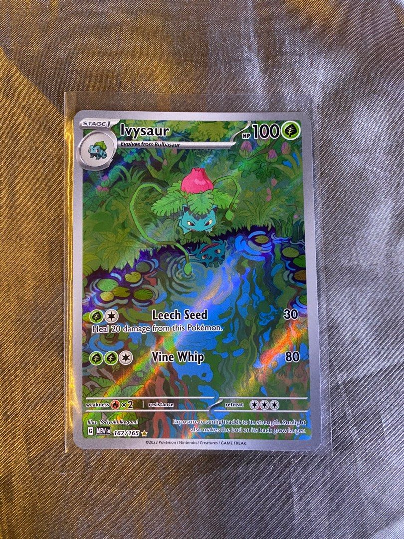 Ivysaur IR Pokemon 151 English, Hobbies & Toys, Toys & Games on Carousell