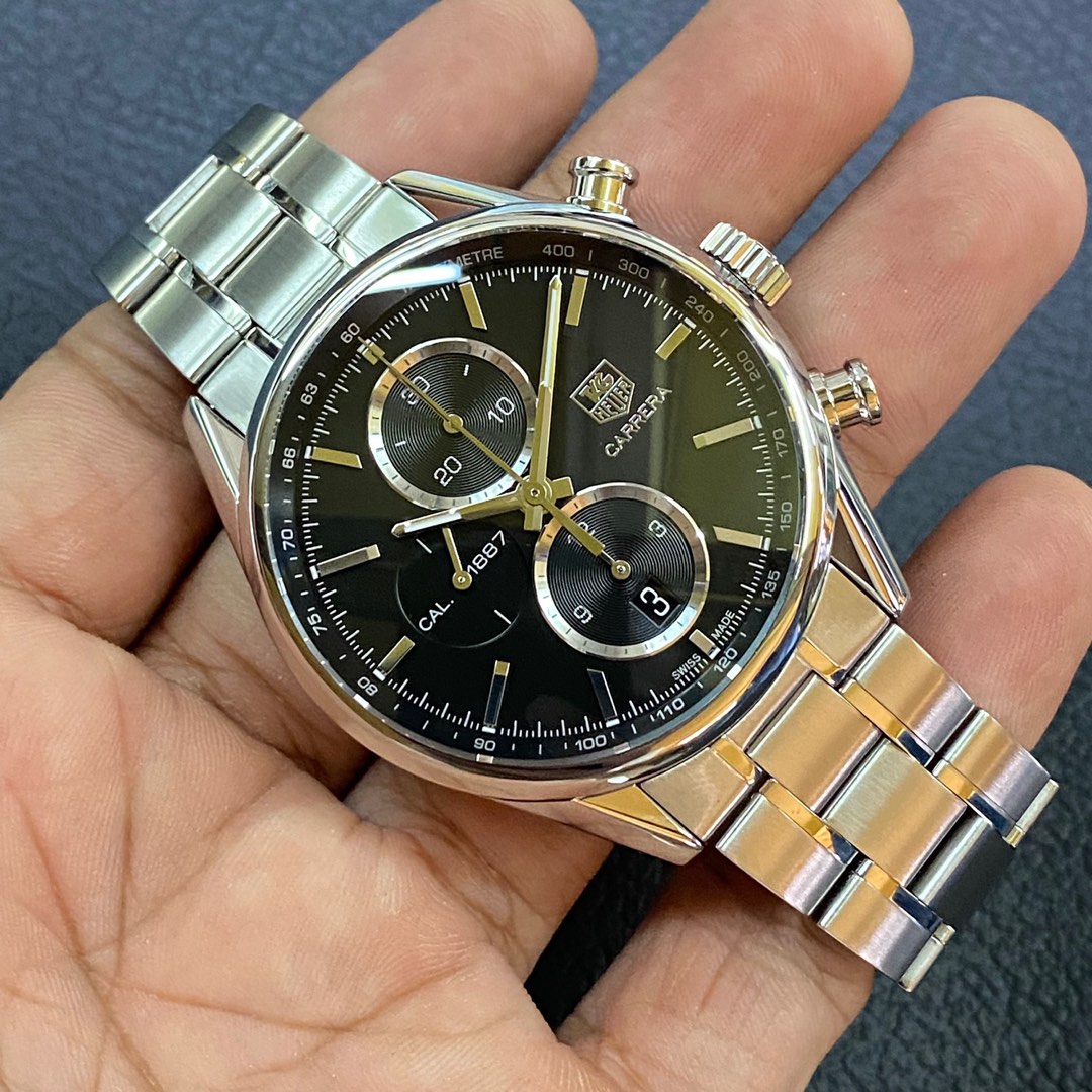 Jam tangan tag heuer carrera chronograph original, Barang Mewah, Jam ...
