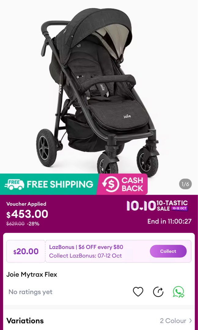 Joie Stroller, Babies & Kids, Going Out, Strollers on Carousell