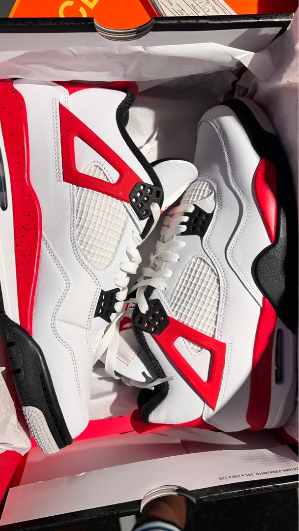 Jordan 4 Red Cements, Men's Fashion, Footwear, Sneakers on Carousell