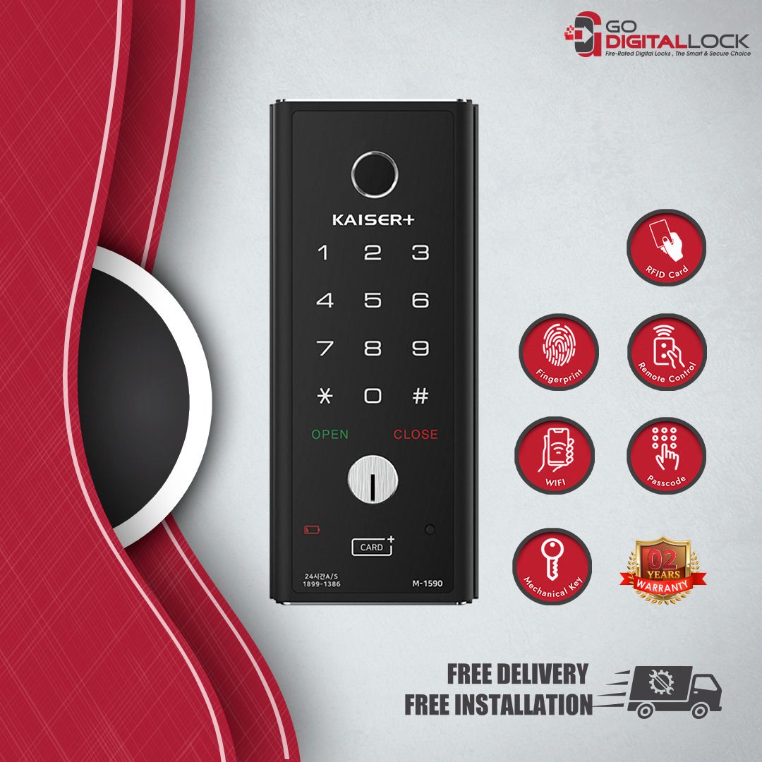 Kaiser+ M1593GTKK Gate Digital Lock, Furniture & Home Living, Security ...