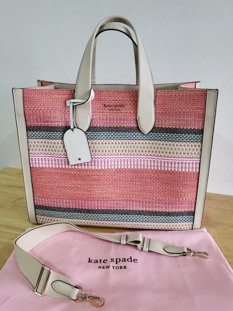 Kate Spade Manhattan Woven Large Tote bag, Luxury, Bags & Wallets on ...