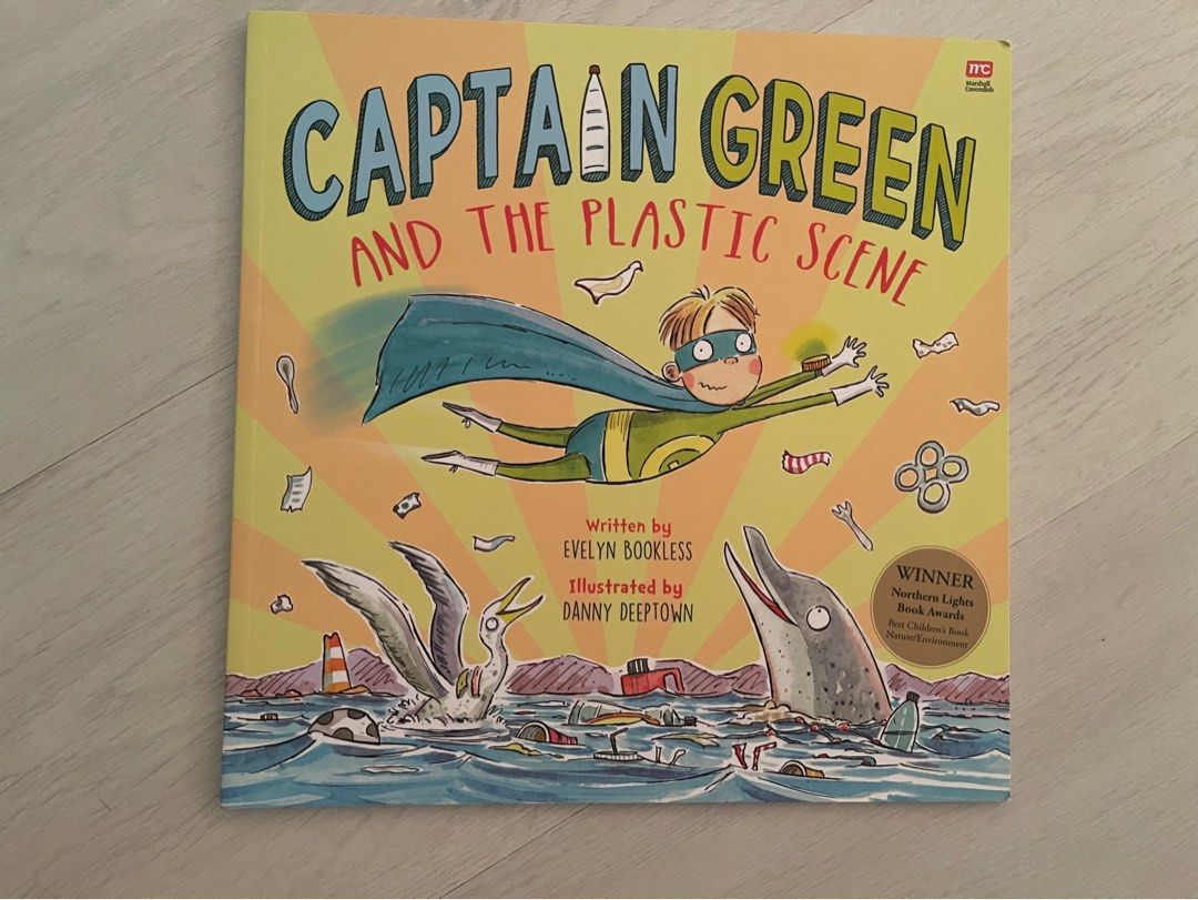 Kids children storybook - Captain Green and the plastic scene, Hobbies ...