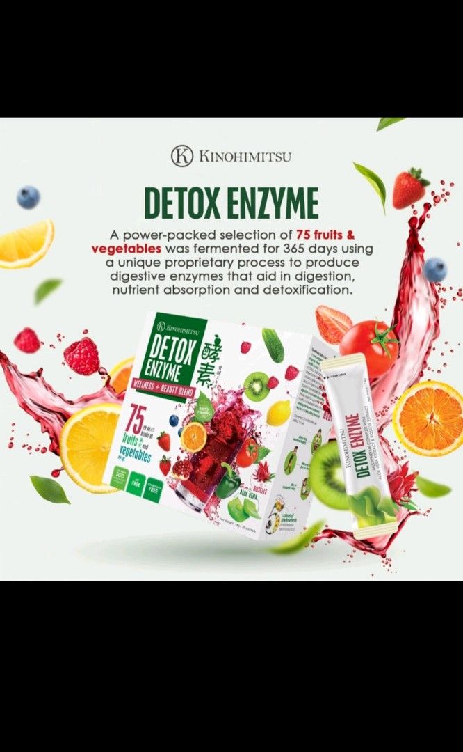 Kinohimitsu Detox Enzyme, Health & Nutrition, Health Supplements ...