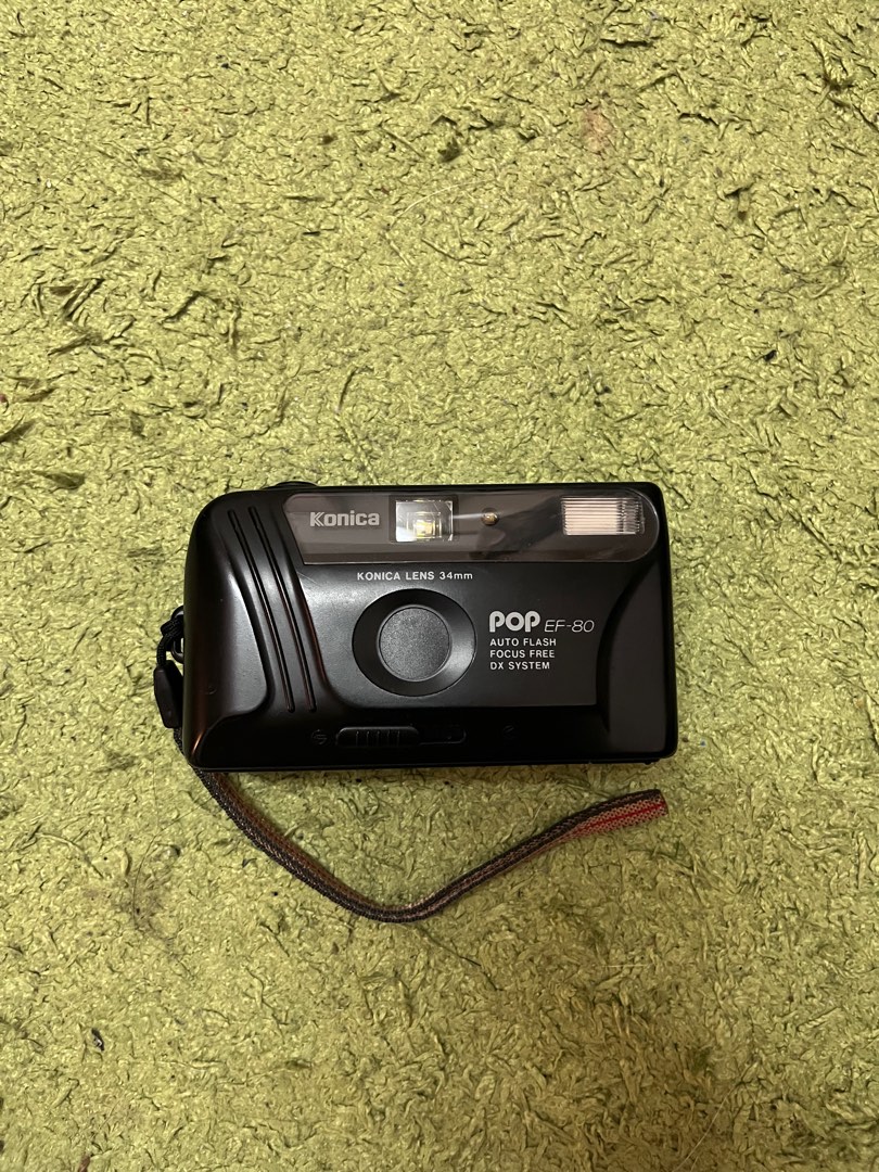 Konica Pop EF-80 Film Camera, Photography, Cameras on Carousell