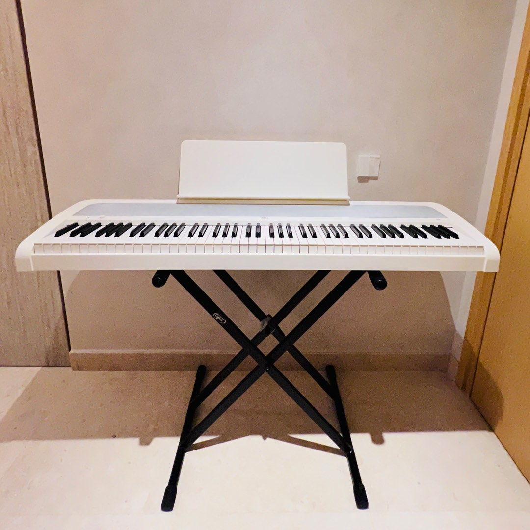 Korg B2 - 88 key digital piano + stand + stool, Hobbies & Toys, Music ...