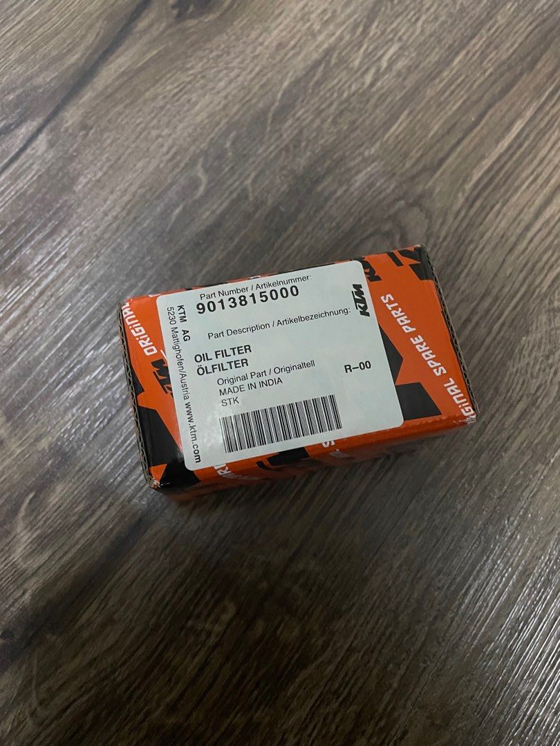 KTM Duke 200/390 oil filter, Motorcycles, Motorcycle Accessories on ...
