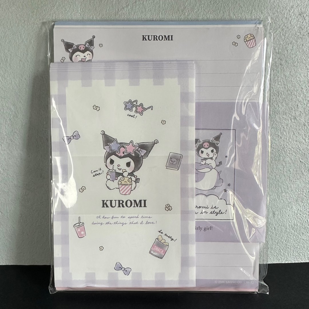 Kuromi Sanrio Snack Time Letter set, Hobbies & Toys, Toys & Games on ...