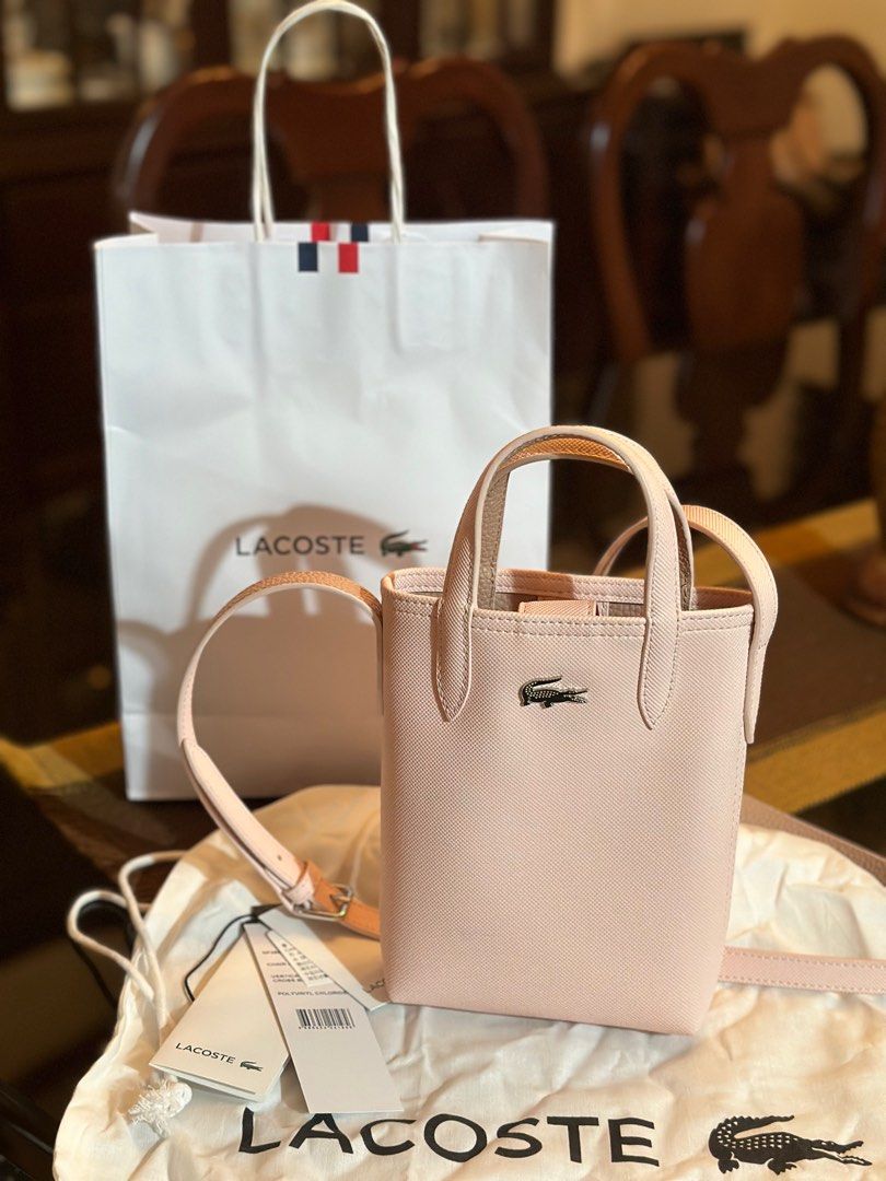 Lacoste vertical mini crossbody bag, Women's Fashion, Bags & Wallets ...