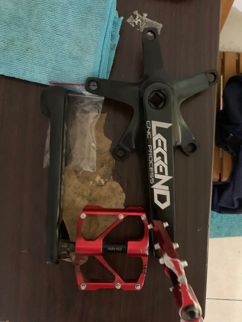 Legend crank arm with pedal, Sports Equipment, Bicycles & Parts, Parts ...