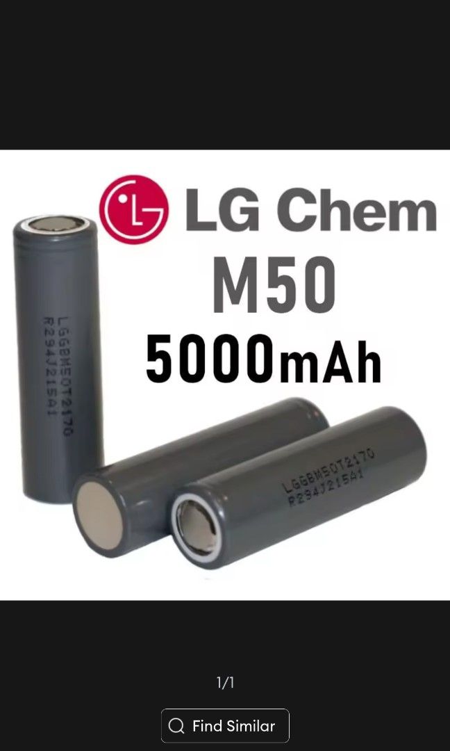 LG M50 21700 Li-ion Rechargeable Battery, Photography, Photography ...