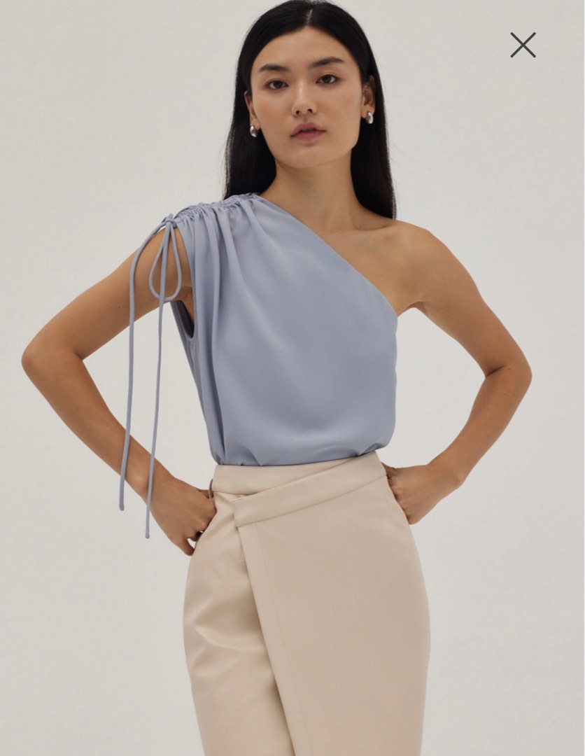 Love Bonito Kashka Tie Shoulder Toga Top, Women's Fashion, Tops ...