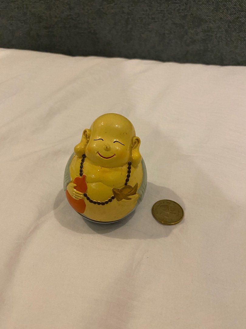 Lucky buddha rubber figurine toy with box, Hobbies & Toys, Toys & Games ...