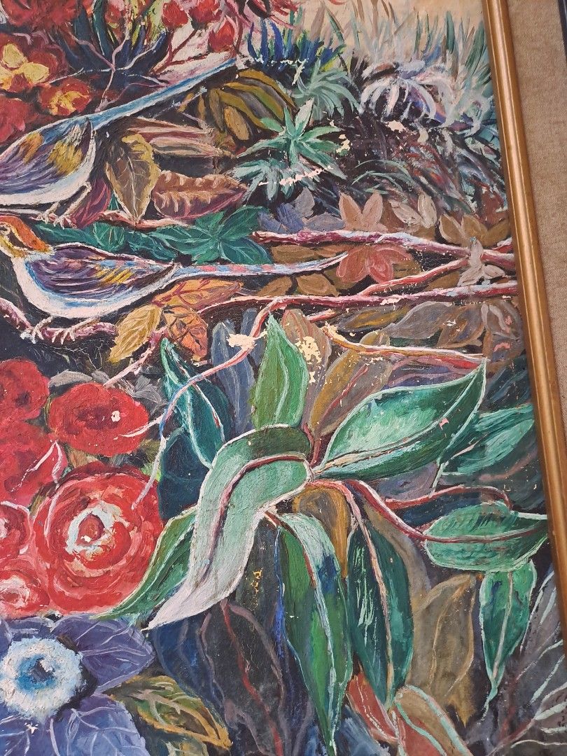 Lukisan Bunga lama, Antik, Lainnya di Carousell