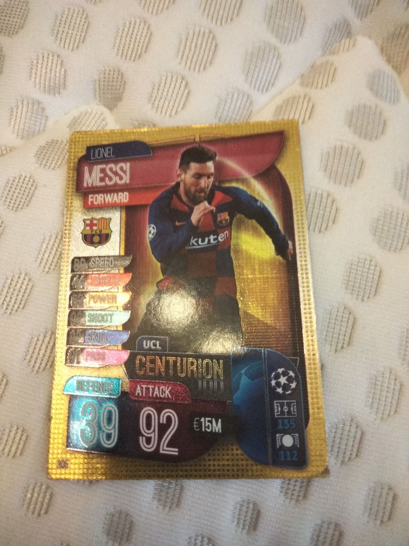 match attax centurion messi, Hobbies & Toys, Toys & Games on Carousell
