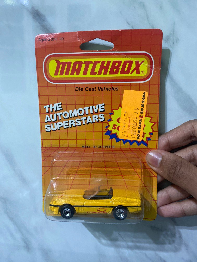 Matchbox Diecast Vehicles ‘87 C4 Corvette The Automobile Superstars ...