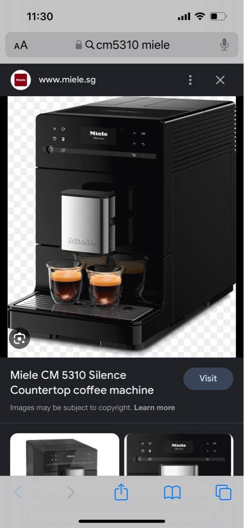 Miele CM5310 Silence Tabletop Coffee Machine, TV & Home Appliances ...