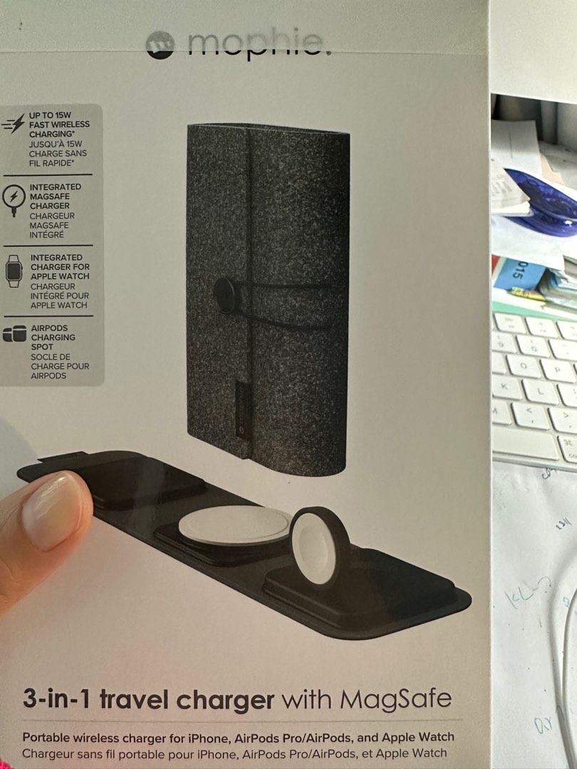 mophie 3-in-1 travel charger with MagSafe, Mobile Phones & Gadgets ...