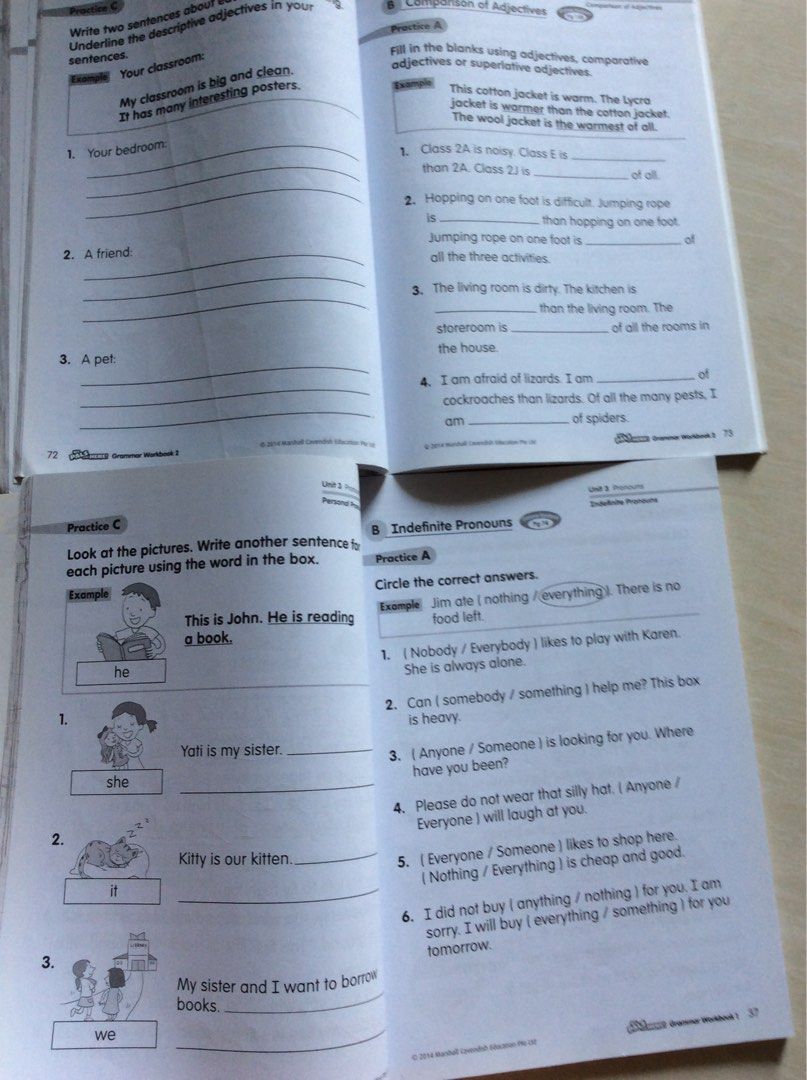 My PALS are Here ! Grammar handbook / workbook (Primary 1&2), Hobbies ...