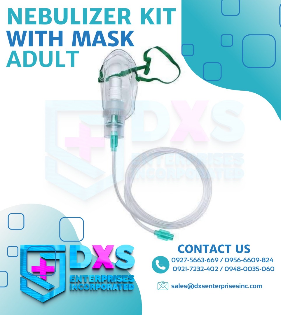 NEBULIZER KIT WITH MASK ADULT, Health & Nutrition, Medical Supplies ...