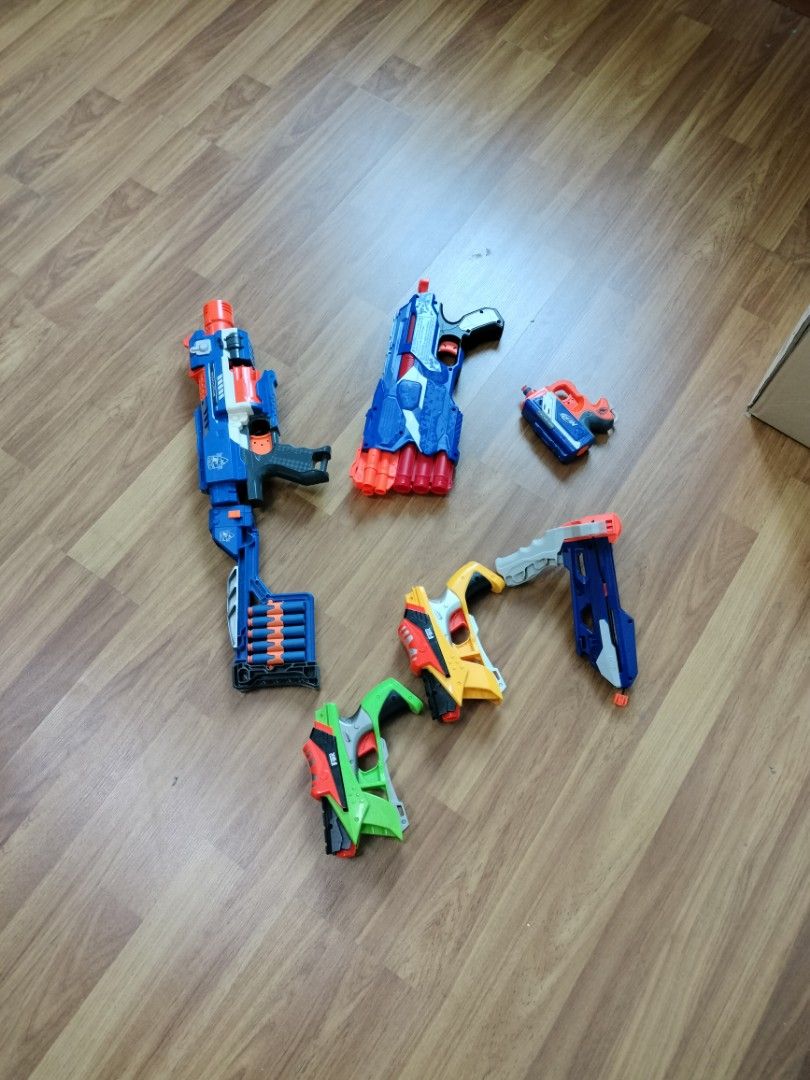 Nerf Gun Collection with Bullets, Hobbies & Toys, Toys & Games on Carousell