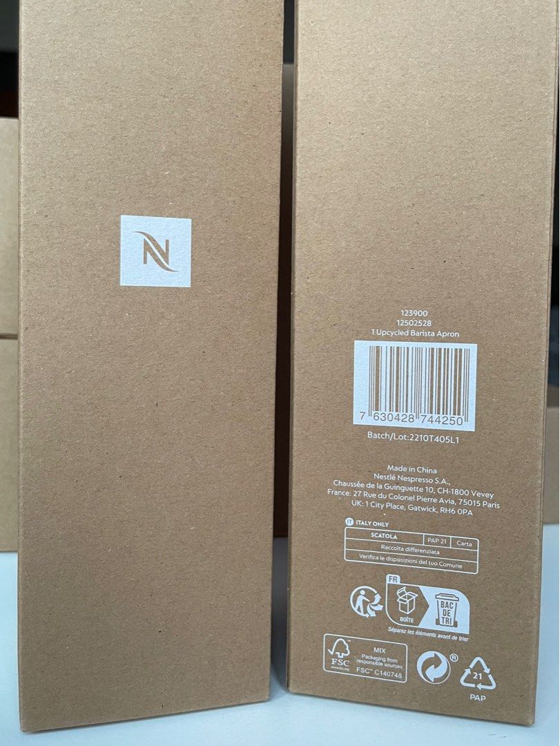 Nespresso Apron for Baristas, Furniture & Home Living, Kitchenware ...