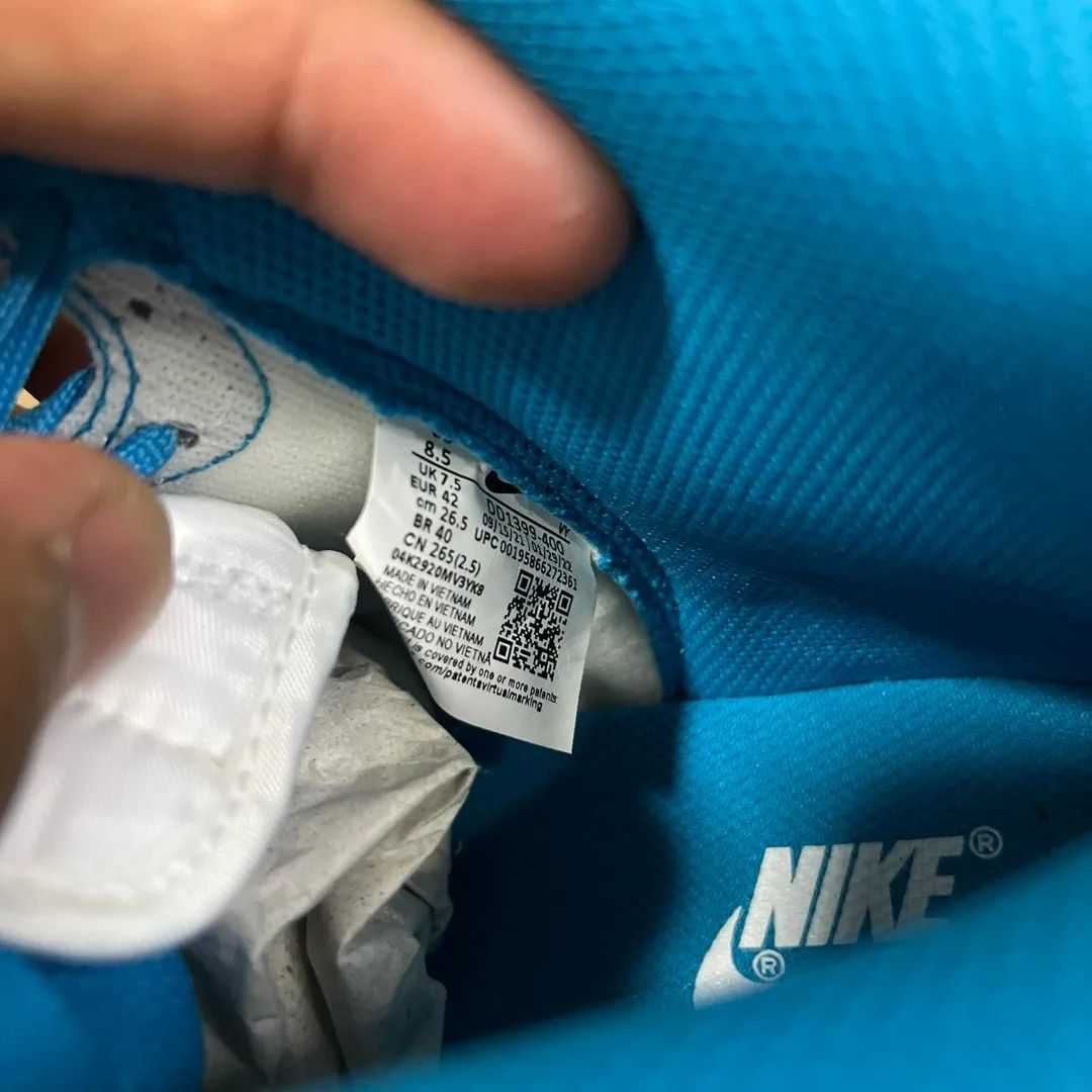 Nike Dunk High UNC, Men's Fashion, Footwear, Sneakers on Carousell