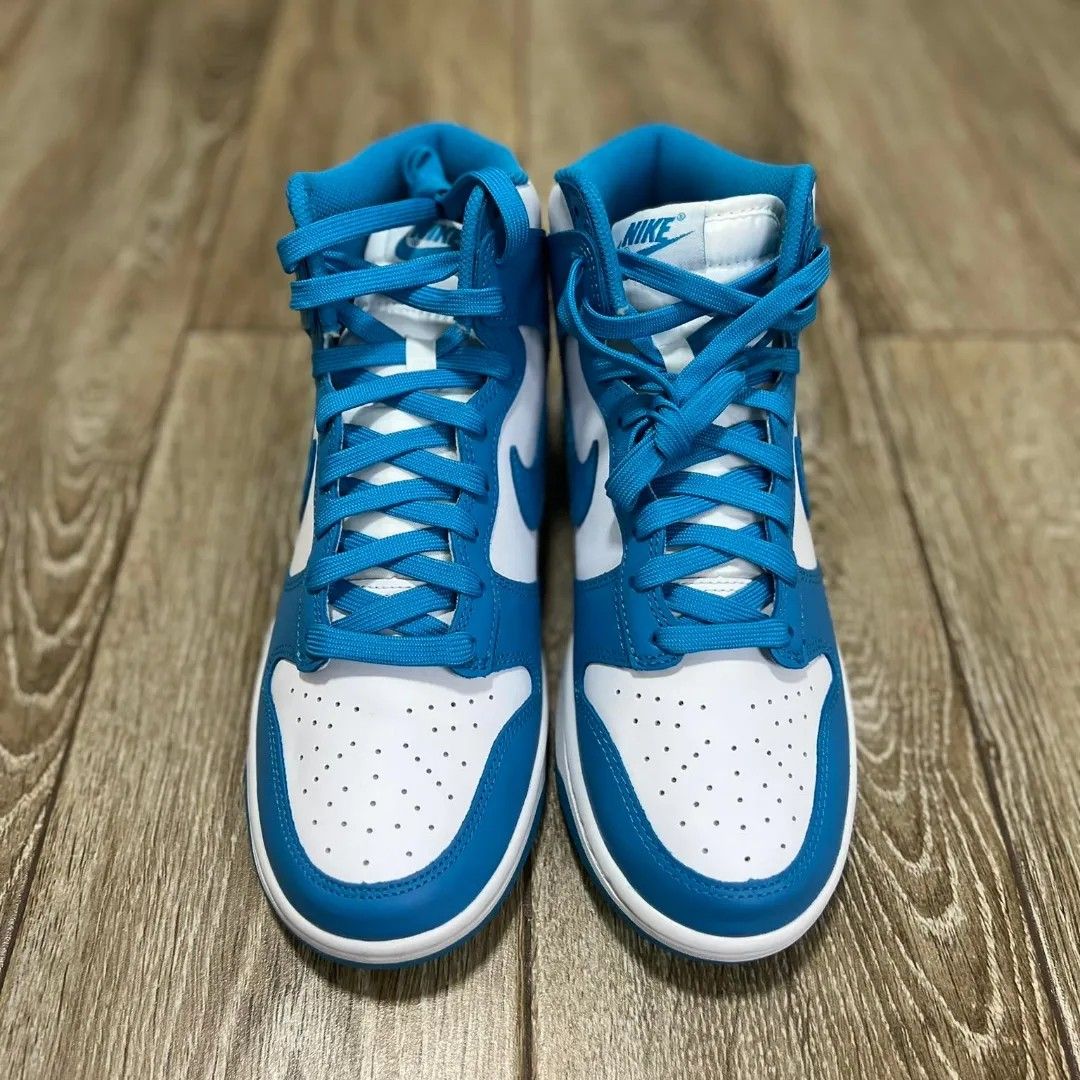 Nike Dunk High UNC, Men's Fashion, Footwear, Sneakers on Carousell