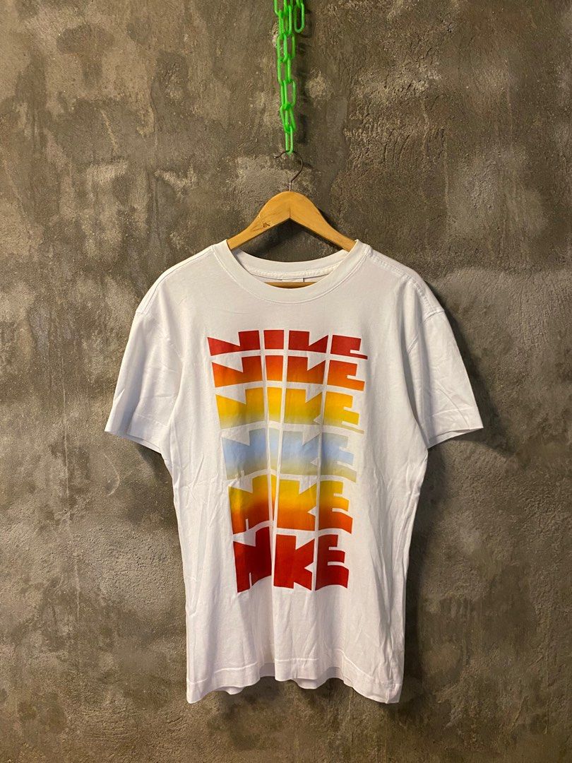 NIKE -SUNSET LOGO- WHITE TEE, Men's Fashion, Tops & Sets, Tshirts ...