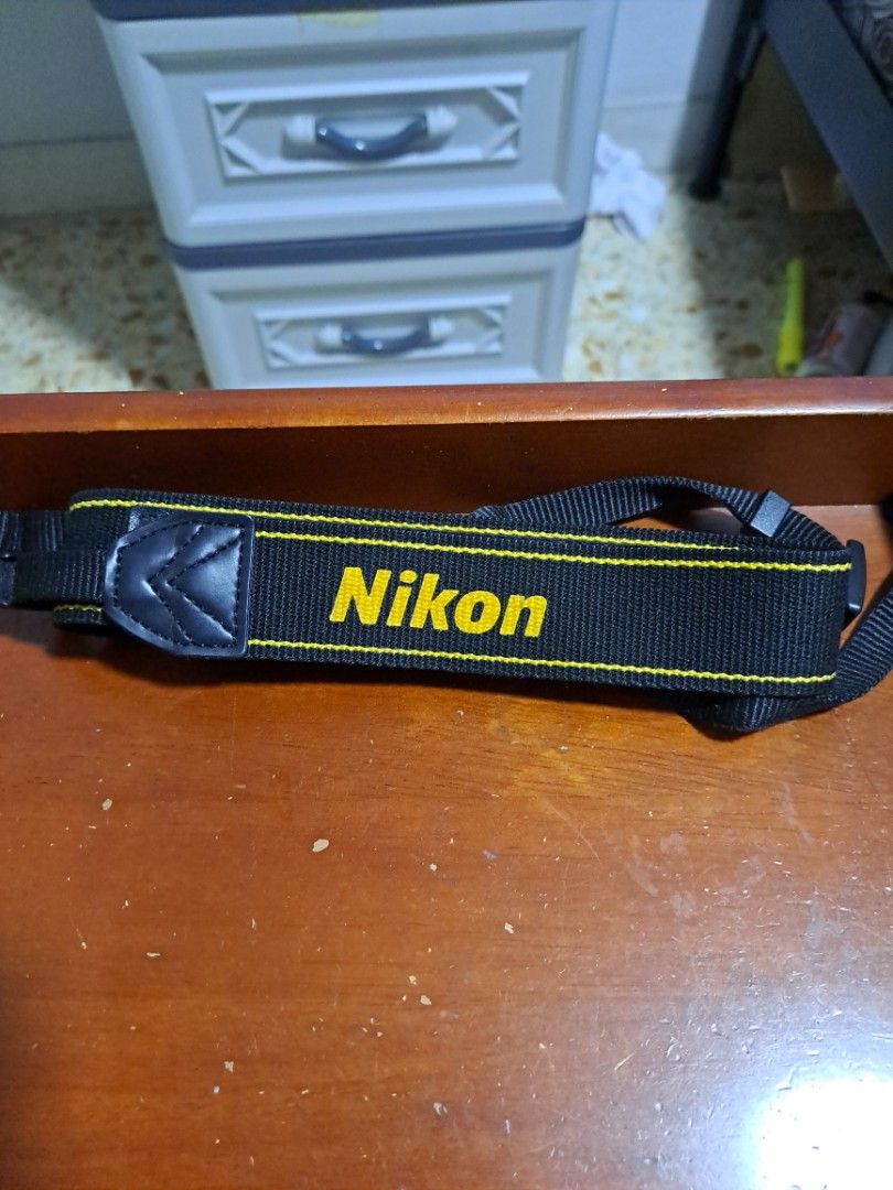 Nikon neck strap (Yellow), Photography, Photography Accessories, Other ...