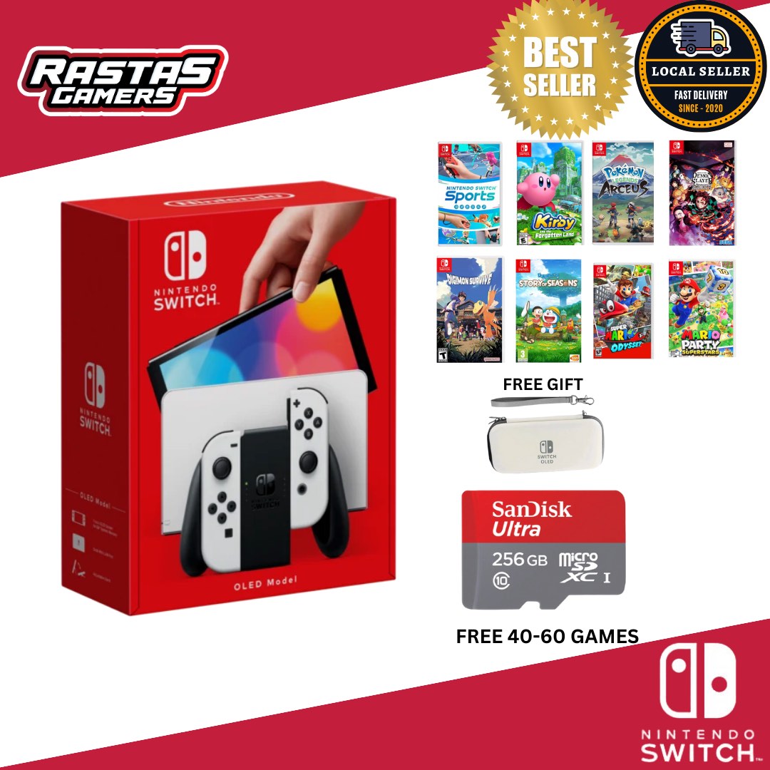 Nintendo switch oled 60 games, Video Gaming, Video Game Consoles ...