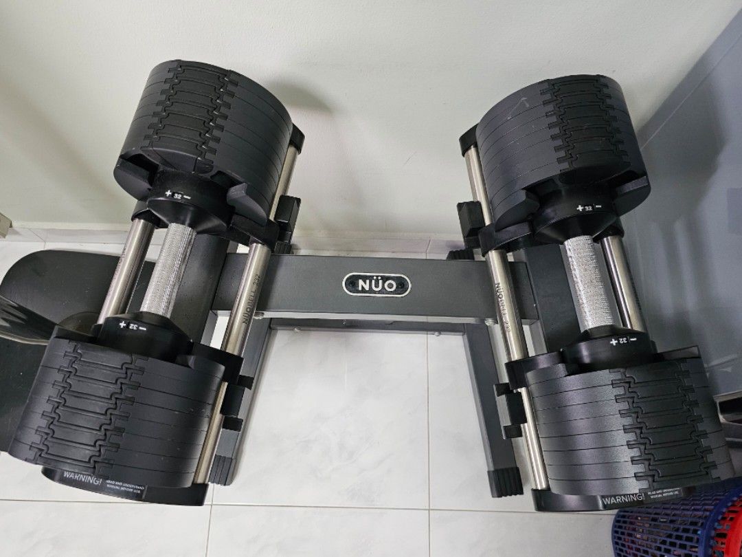 Nuobell 232 dumbbells with stand, Sports Equipment, Exercise & Fitness ...