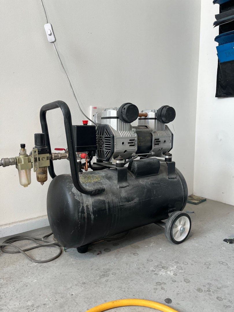 Oil-free air compressor 2HP, Furniture & Home Living, Home Improvement & Organisation, Home ...