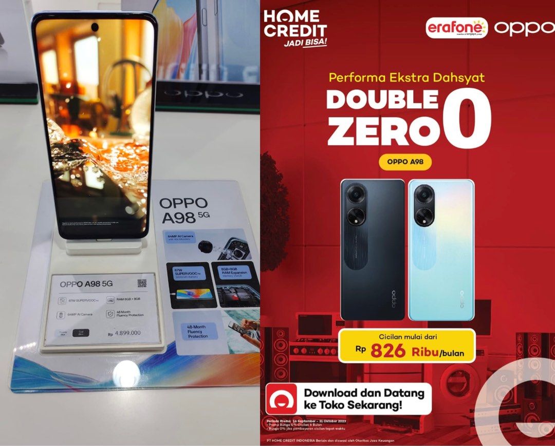 Oppo A98 5G Bisa Cash Kredit Tanpa Cc Proses CEPAT BUNGA BISA 0%, Telepon Seluler & Tablet ...