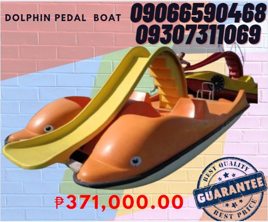 orange color Dolphin design pedal boat 4 seats, Everything Else ...