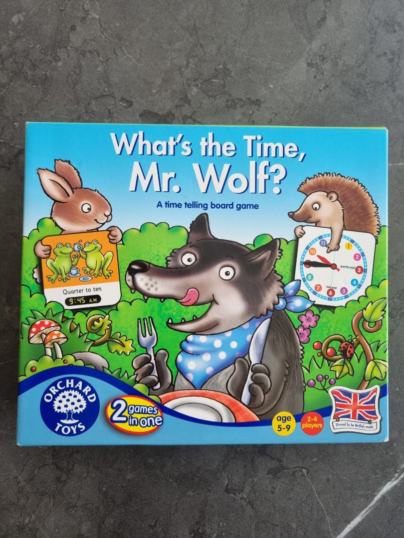 Orchard Toys What's The Time Mr. Wolf? Learn Time-Telling Game, Hobbies ...