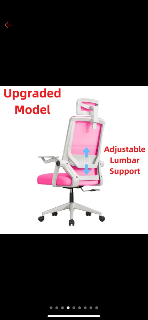 Orgonomic Mesh Chair w Headrest, Furniture & Home Living, Office ...