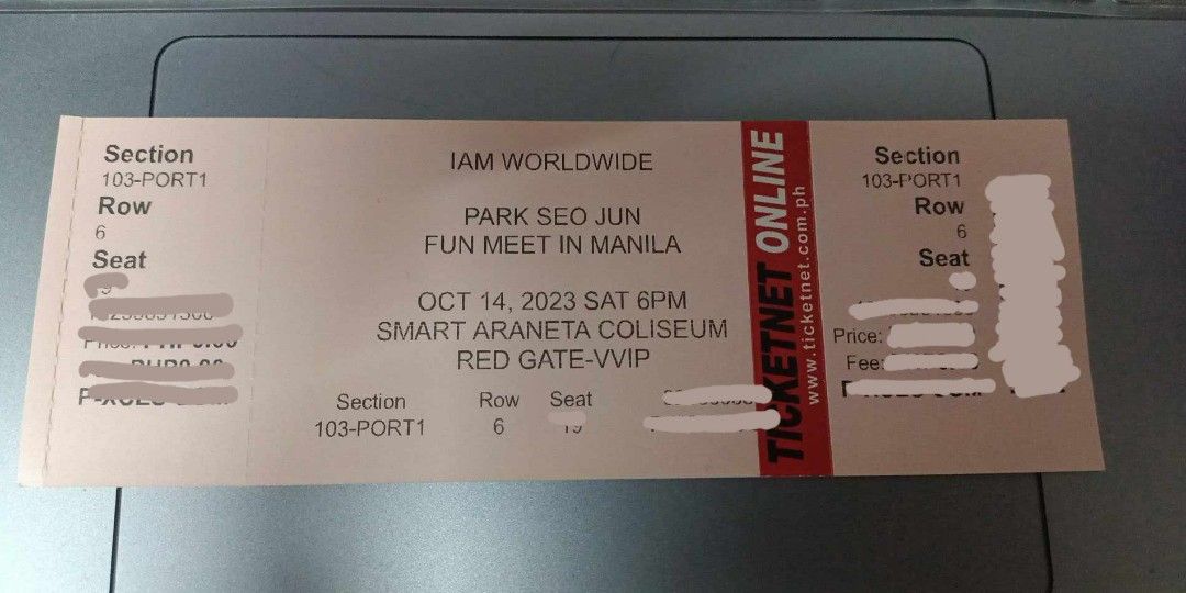 PARK SEON JUN MANILA VVIP, Tickets & Vouchers, Event Tickets on Carousell